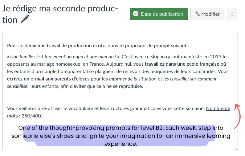 Panache Writing Club – French With Panache